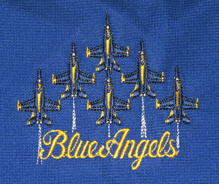 Blue Angels Delta Formation Royal Blue Polo – Flightline America
