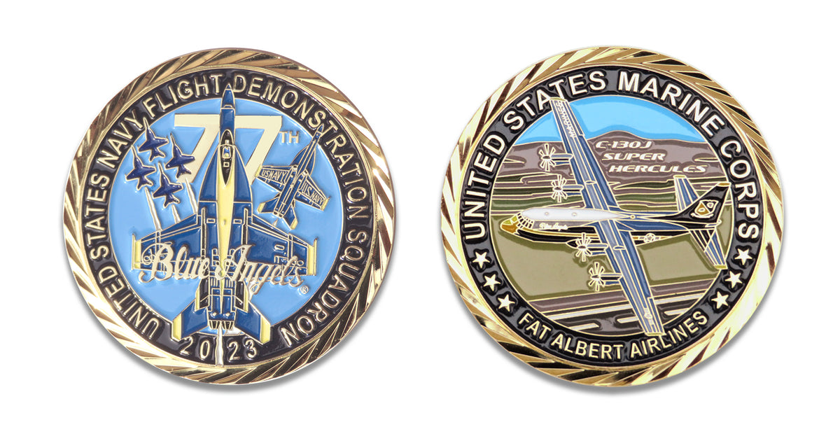 2023 Blue Angels 77th Anniversary Challenge Coin – Flightline America