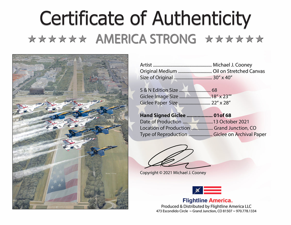 America Strong Limited Edition Giclee – Flightline America