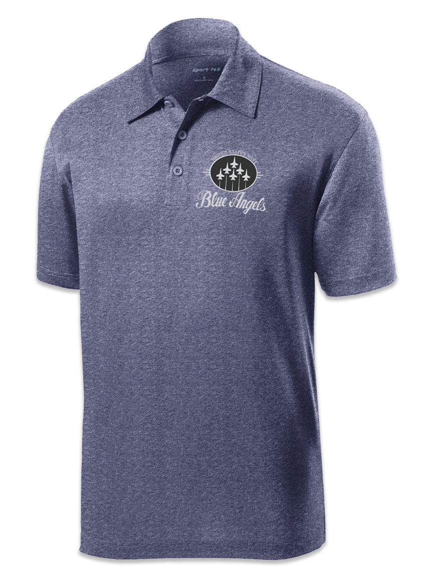 Blue Angels Men's Navy Heather Polo – Flightline America