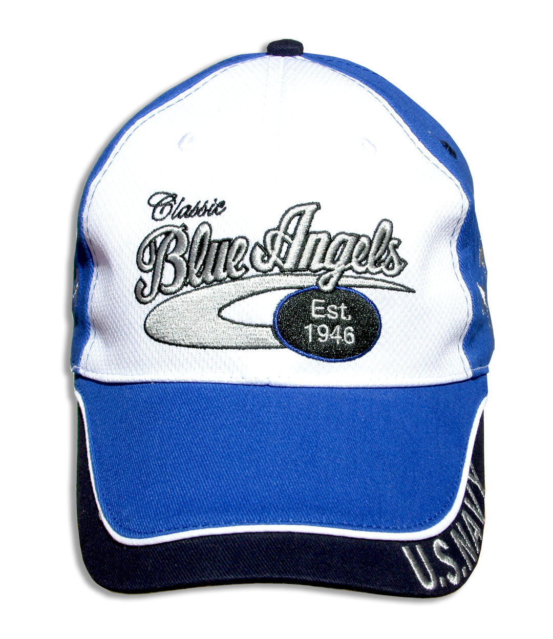 Blue Angels White, Royal and Navy Classic Embroidered Cap – Flightline ...